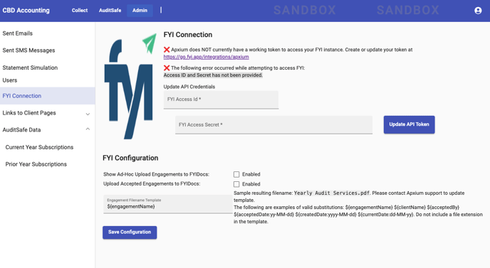 Apxium – FYI integration